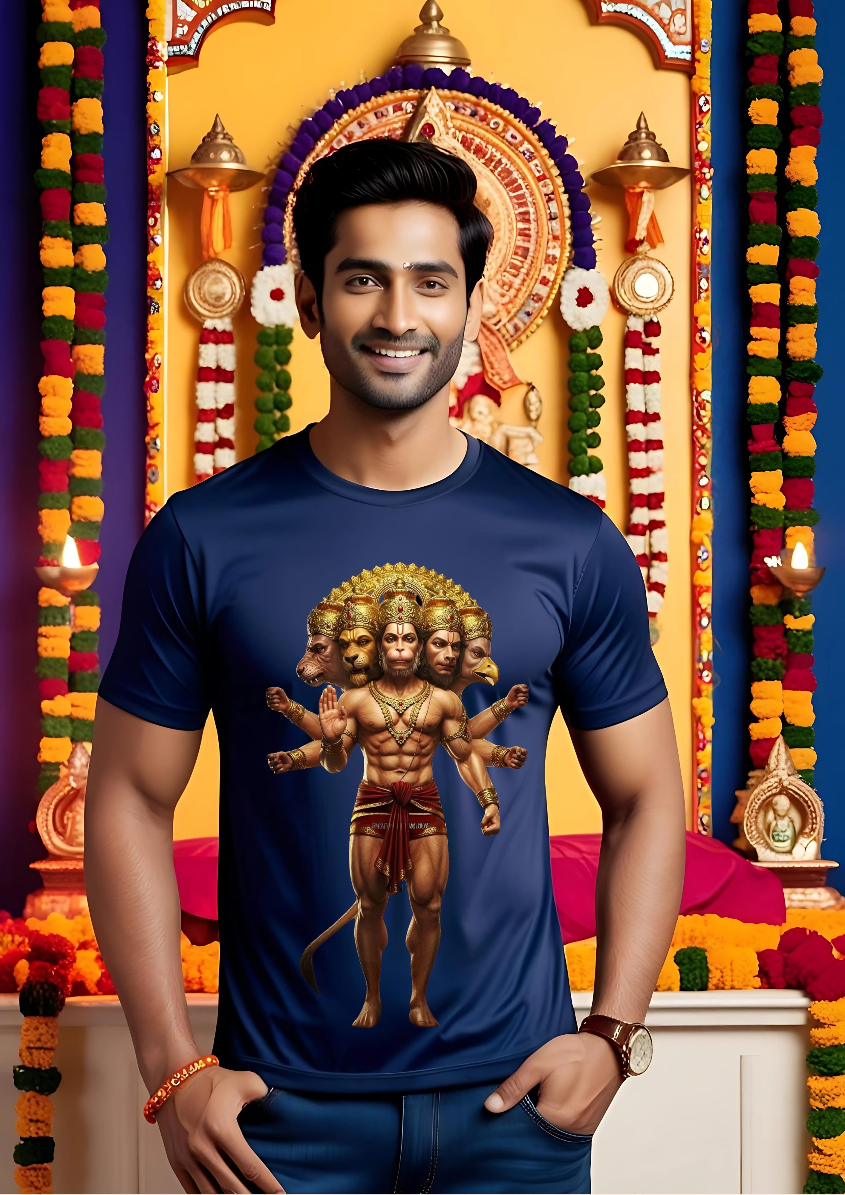Panchamukhi Hanuman Warrior Tee – GM Gallery