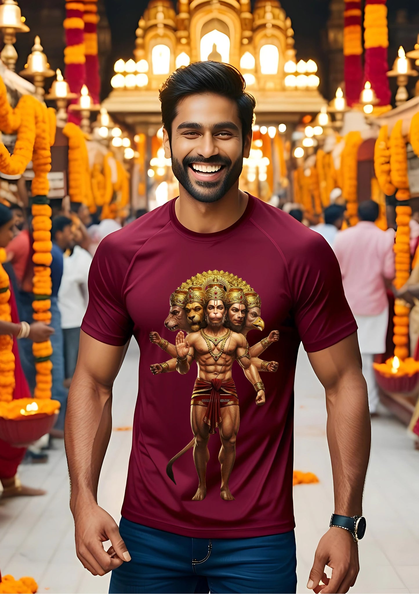 Panchamukhi Hanuman Warrior Tee – GM Gallery